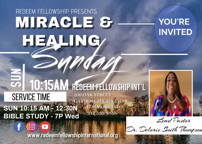 MIRACLE & HEALING SUNDAY | PosterMyWall