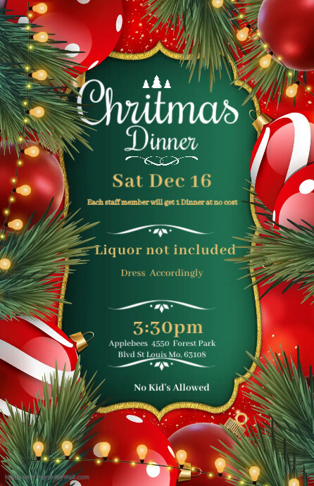 Christmas,Christmas menu | PosterMyWall