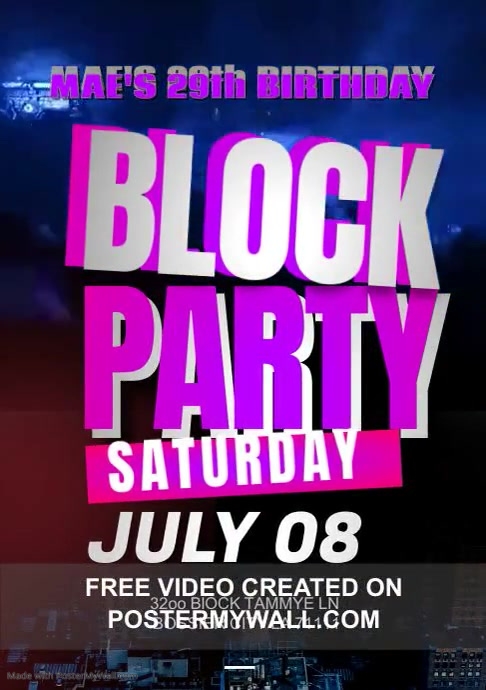 block party | PosterMyWall