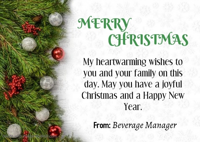 Copy of Copy of Christmas Card | PosterMyWall