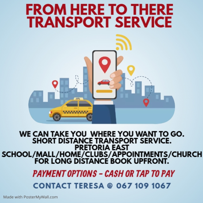 Taxi Services Ad | PosterMyWall