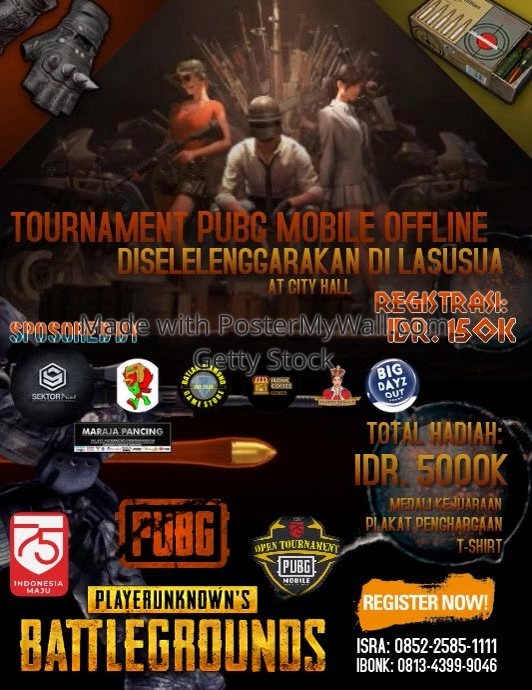 Copy of PUBG TOURNAMENT TEMPLATE | PosterMyWall