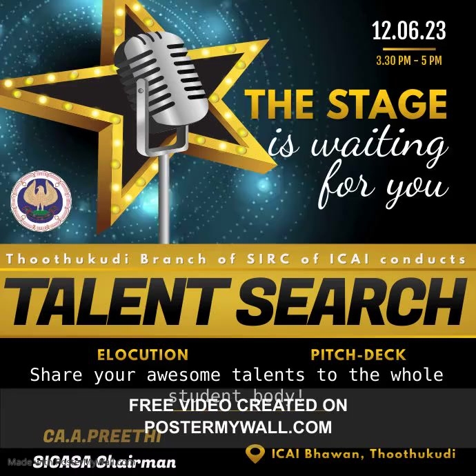 Talent_Search Competition | PosterMyWall