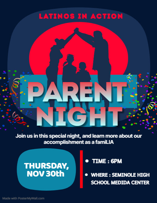 Parent NIGHT invite | PosterMyWall