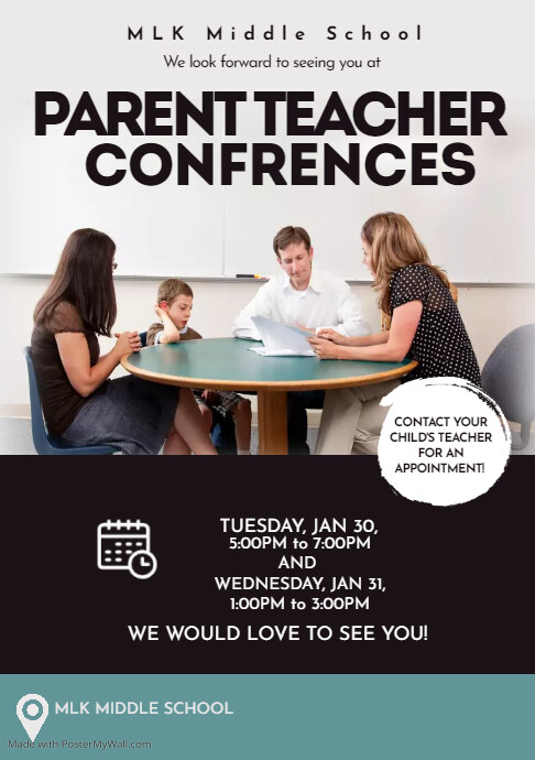 Copy of parent teacher meeting | PosterMyWall