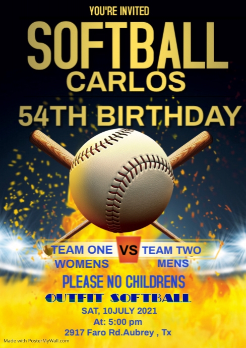 Copia de BASEBALL POSTER | PosterMyWall