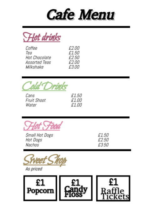 Coffee menu, menu, cafe menu | PosterMyWall