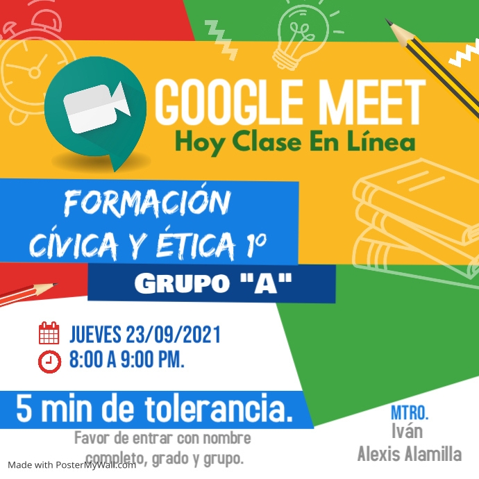 Copy of Copia de Google meet Online Classes Instagram Post | PosterMyWall