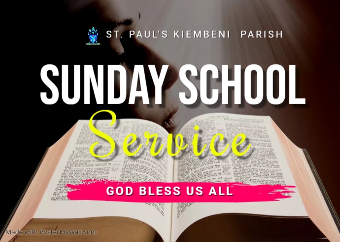 Sunday School Service Postcard | PosterMyWall