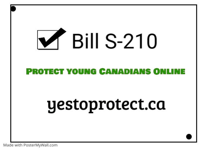 Copy of Bill S-210 English Sign | PosterMyWall