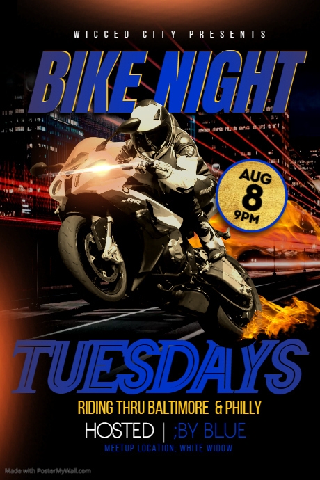 Copy of bike night | PosterMyWall