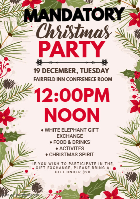 Christmas Party | PosterMyWall