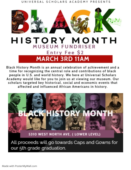 Black History Month Cultural Event Flyer | PosterMyWall