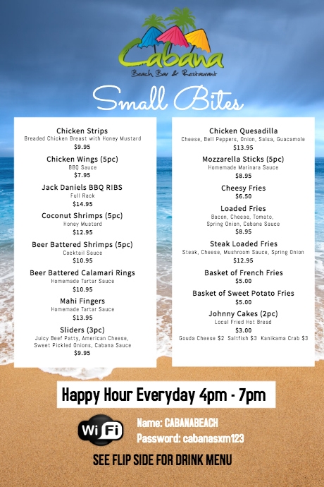 Bar Small Bites | PosterMyWall