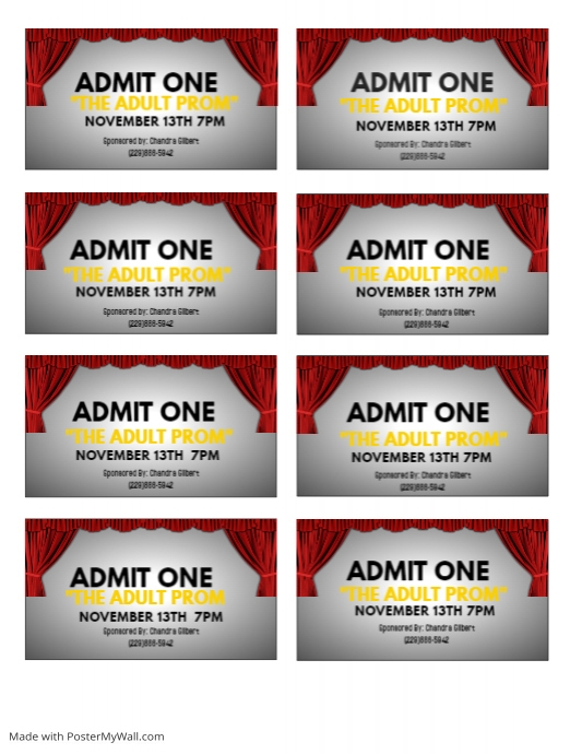 Copy of Copy of Tickets | PosterMyWall
