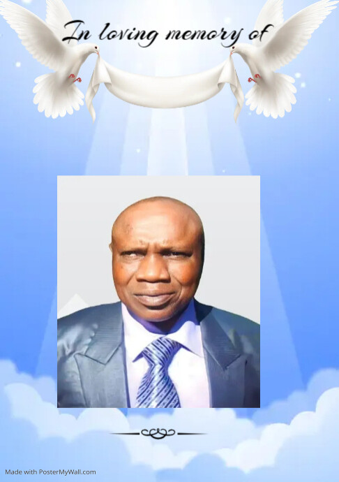 Heavenly Sky & Dove Funeral Program | PosterMyWall