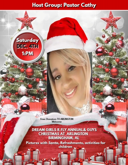 Copy of CHRISTMAS PARTY HOMELESS FUNDRAISER FLYER | PosterMyWall