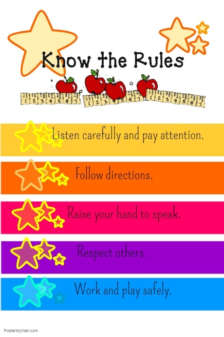 Copy of Know the rules sign | PosterMyWall