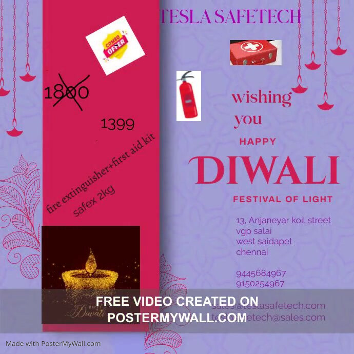 Diwali Festival Greeting Post Template | PosterMyWall