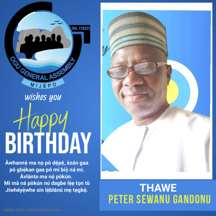 OGA BIRTHDAY | PosterMyWall