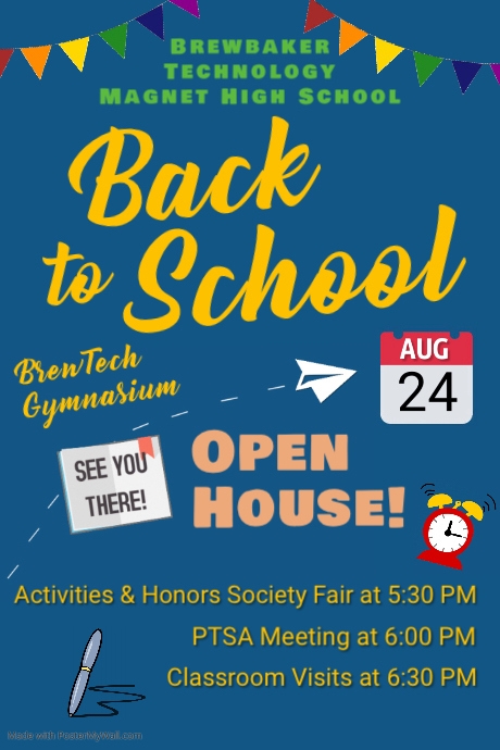 BACK-TO-SCHOOL OPEN HOUSE FLYER | PosterMyWall