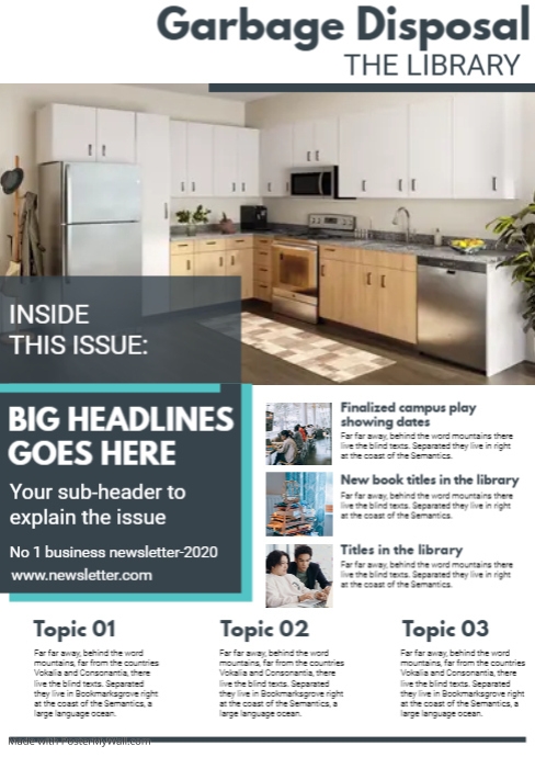 Corporate Newsletter Magazine Page Template | PosterMyWall