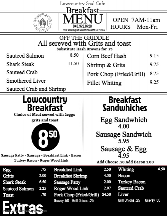 Copy of break Menu | PosterMyWall