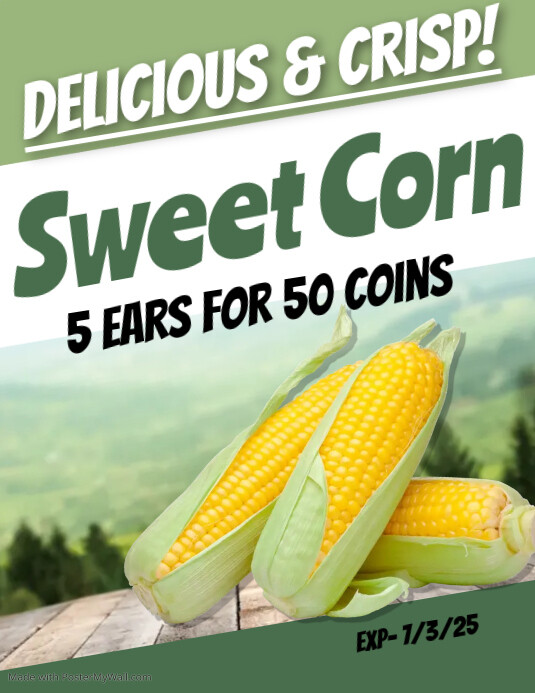 GROCERY STORE CORN SALE | PosterMyWall