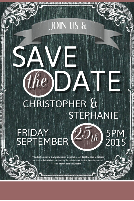 Save the date Template | PosterMyWall