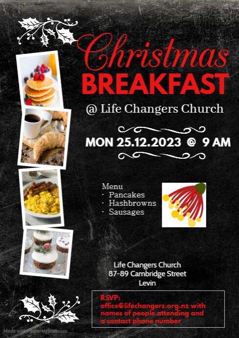 Copy of Advent Brunch Restaurant Menu Food Breakfast | PosterMyWall