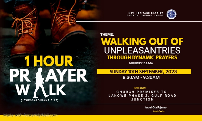 prayer walk flyer template (3) | PosterMyWall