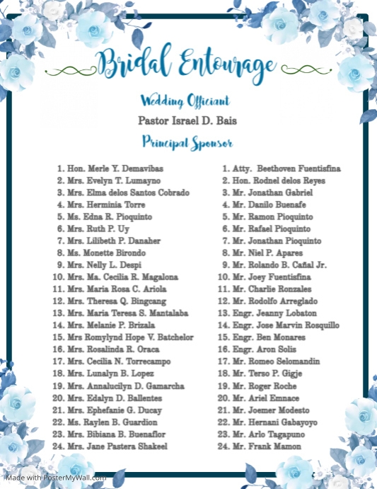 Bridal Entourage (1) | PosterMyWall