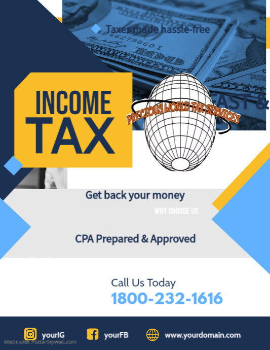 Income Tax Prep Flyer Template | PosterMyWall