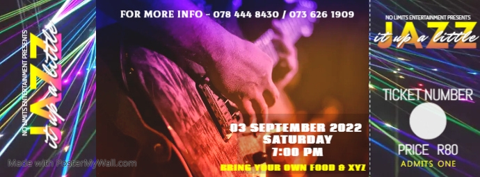 Copy of Copy of Music Concert Pass Template | PosterMyWall