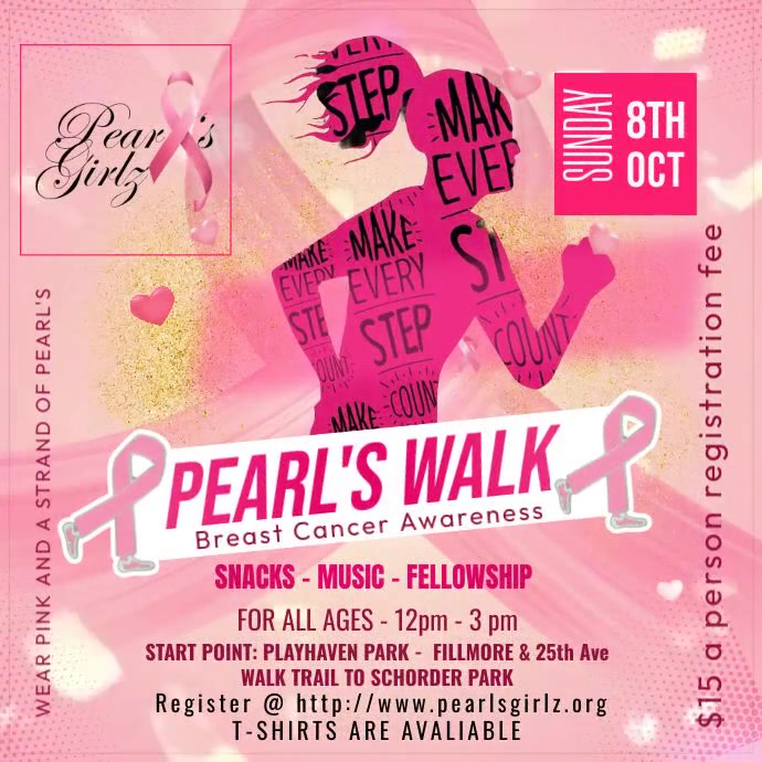 Breast Cancer Pink Party Post Template | PosterMyWall