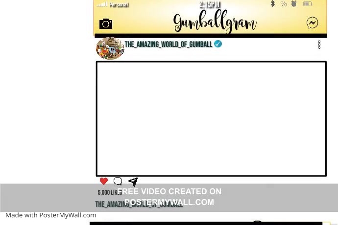 Copy of Amazing World of Gumball Party Prop Frame | PosterMyWall