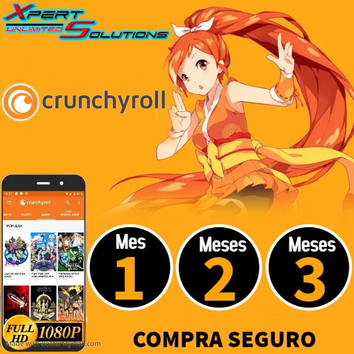 Copy of CRUNCHYROLL HD | PosterMyWall