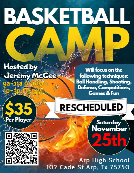 Basketball Camp | PosterMyWall