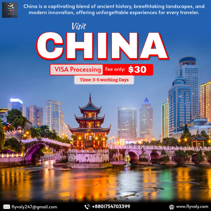 Copy of China VISA Processing ads design | PosterMyWall