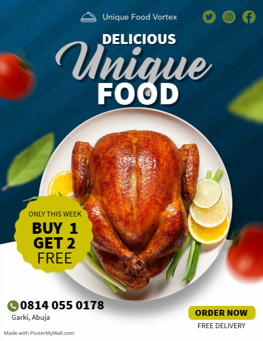 Copy of Chicken Food Ads | PosterMyWall