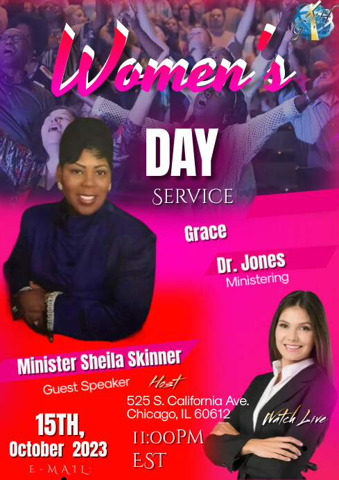 WOMEN CONFERENCE service | PosterMyWall