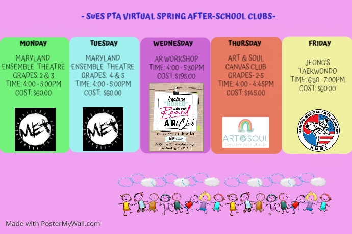 Spring After-School Clubs | PosterMyWall