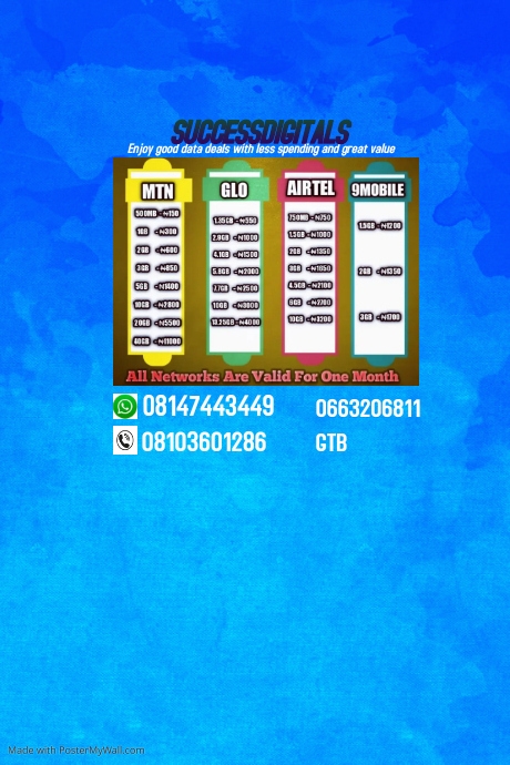 Copy of Blue | PosterMyWall