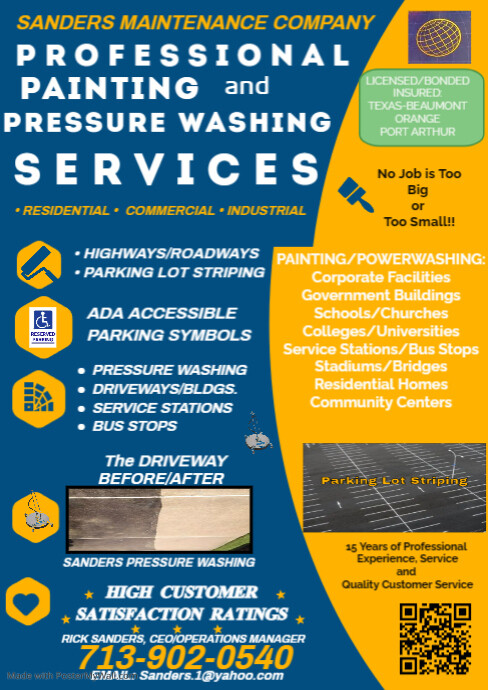 Sanders Maintenance Flyer | PosterMyWall