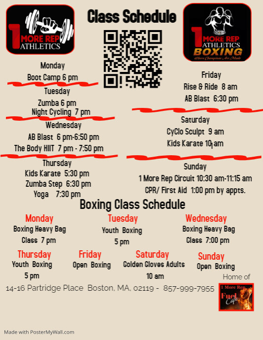 Weekly Online Classes Schedule | PosterMyWall