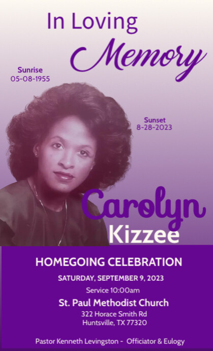 Purple and Grey Duo Funeral Program (1) | PosterMyWall