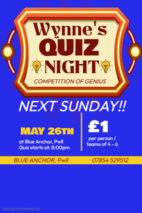 Trivia Night Competition Ads | PosterMyWall