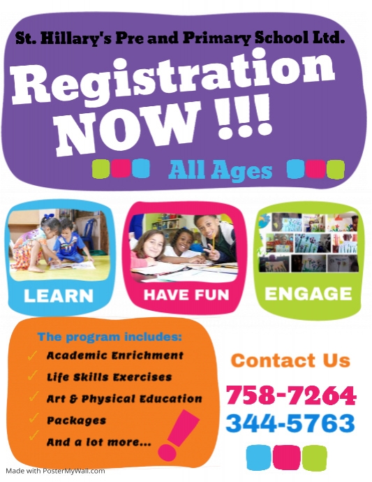 Copy of Preschool Registration | PosterMyWall