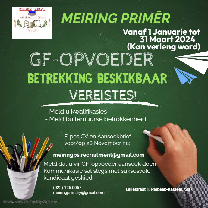 School Hiring Teachers Ad Post Template | PosterMyWall