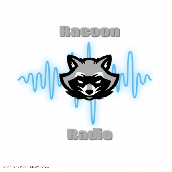 Racoon Radio White | PosterMyWall